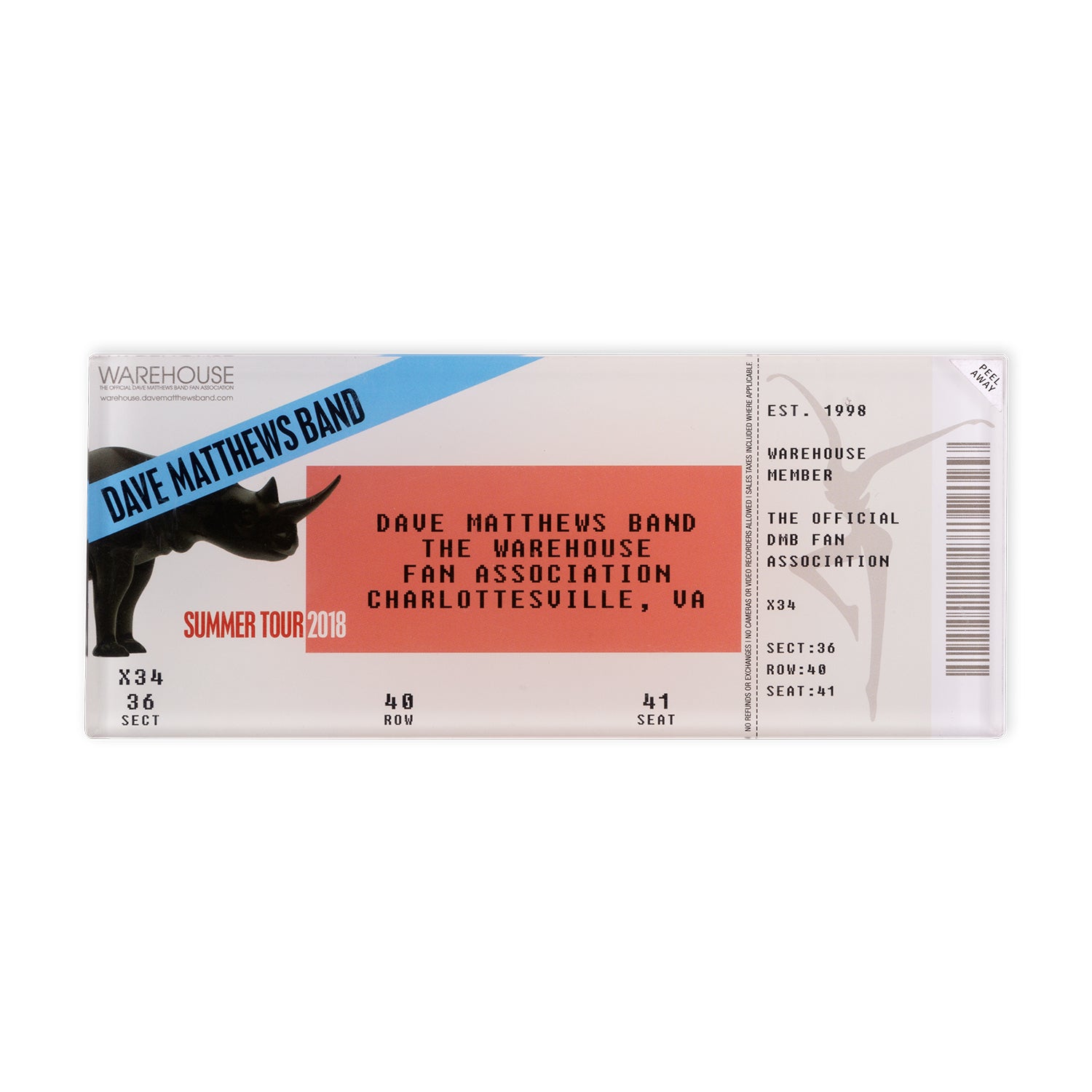DMB Warehouse Acrylic Magnet – Dave Matthews Band