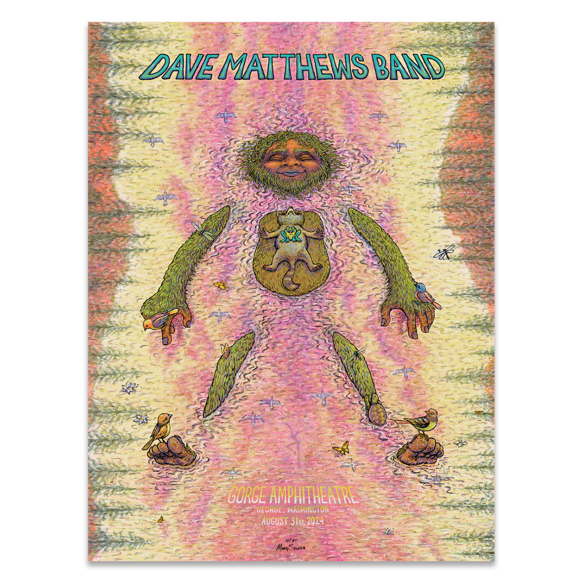 DMB Show Poster George, WA 8/31/2024 – Dave Matthews Band